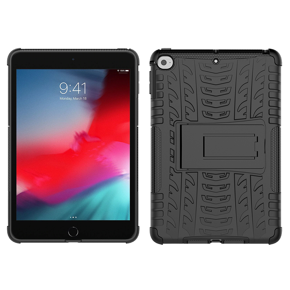 Dual Layer Shockproof Case - Apple iPad Mini 5 (Black)